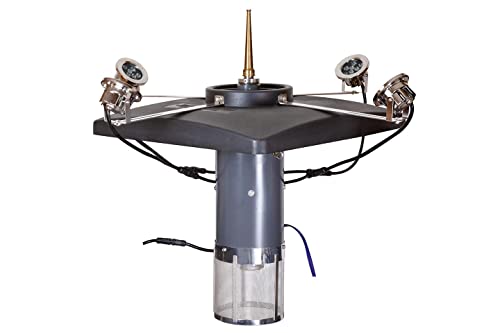 Scott Aerator Color Changing Residential Outdoor Fountain LED Light Set for Fountains & Display Aerators | Set of 4 RGB LED Light Kits with 150 Ft Electric Cord | Ponds Light (Fountain not Included)
