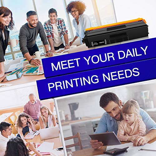 GPC Image Compatible Toner Cartridge Replacement for Brother TN433 TN 433 to use with HL-L8360CDW MFC-L8900CDW HL-L8360CDWT HL-L8260CDW MFCL8610CDW MFCL9570CDW Color Laser All-in-One Printer (2 Black)