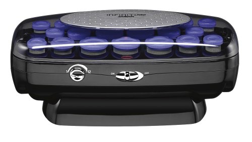 INFINITIPRO BY CONAIR Ceramic Flocked Hot Roller Set with Cord Reel and 20 Hair Rollers