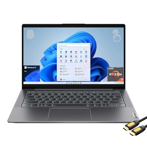 Lenovo Ideapad 5 Business Laptop, 14" FHD Touchscreen Micro-Edge Display, AMD 8-Cores Ryzen 7 5700U, 8GB RAM, 2TB NVMe SSD, Fingerprint, Backlit KB, WiFi 6, USB-C, Webcam, SPS HDMI, Win 11 Pro