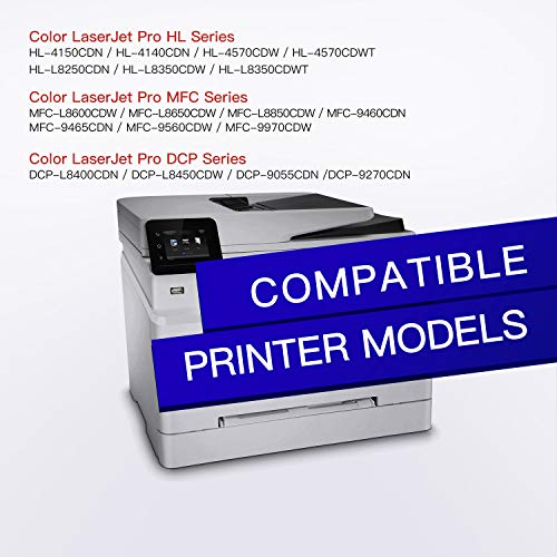 GPC Image Compatible Toner Cartridge Replacement for Brother TN433 TN 433 to use with HL-L8360CDW MFC-L8900CDW HL-L8360CDWT HL-L8260CDW MFCL8610CDW MFCL9570CDW Color Laser All-in-One Printer (2 Black)