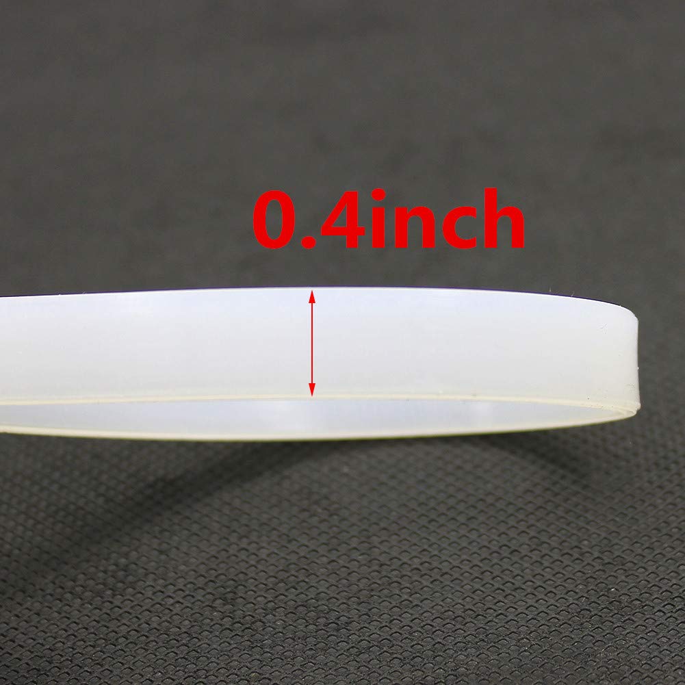 Anbige 4PCS White Rubber Sealing O-Ring Gasket Replacement Parts for Ninja Juicer Blender Replacement Seals (4 3.93inch gaskets)