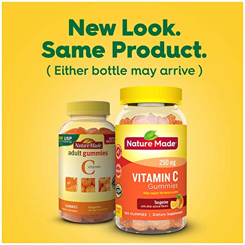 Nature Made Vitamin C 250 mg, Dietary Supplement for Immune Support, 150 Gummies, 75 Day Supply