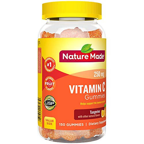 Nature Made Vitamin C 250 mg, Dietary Supplement for Immune Support, 150 Gummies, 75 Day Supply