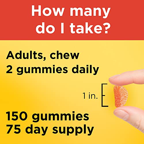 Nature Made Vitamin C 250 mg, Dietary Supplement for Immune Support, 150 Gummies, 75 Day Supply