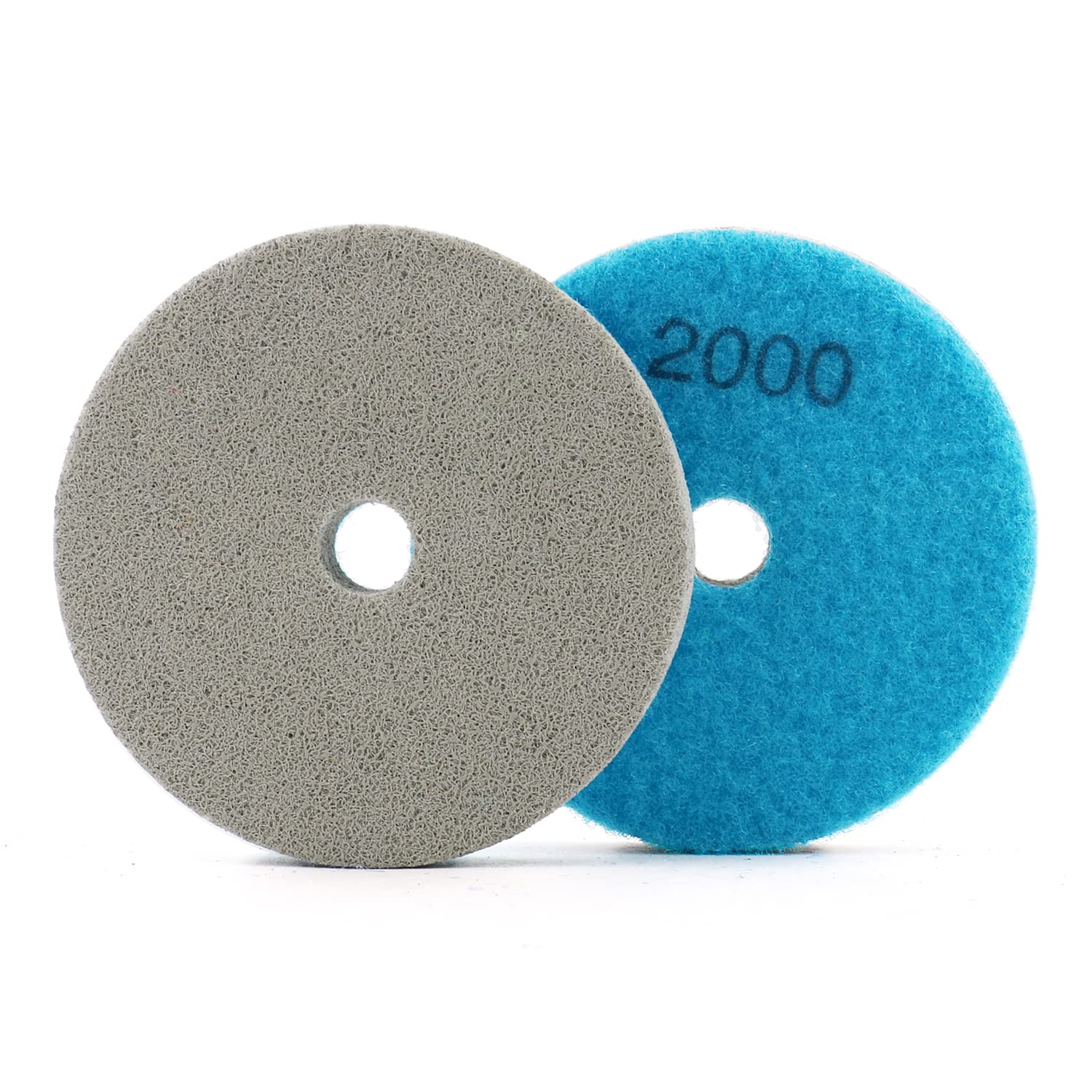 HOMESOM 4 Inch Polishing Pads for Polishing Wet Using Stone Buff Granite Marble Polishing Pads 7pcs/Set