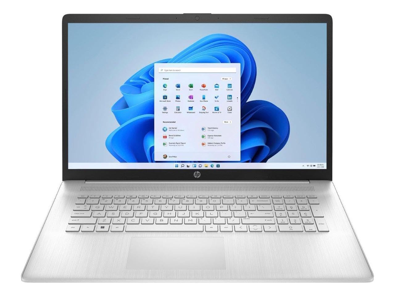 HP 2023 17.3" HD+ Premium Business Laptop, AMD 4-Core Ryzen 3 7320U Upto 4.1GHz, 8GB RAM, 512GB PCIe SSD, AMD Radeon Graphics, Windows 11 Pro + HDMI Cable, Silver