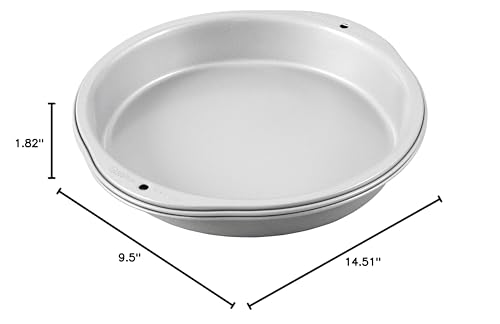 Wilton Recipe Right Non-Stick 9-Inch Round Cake Pans Set, 2-Piece, Steel