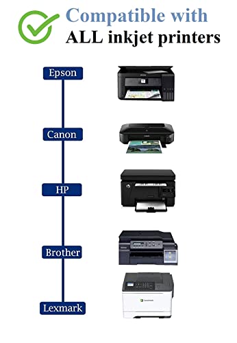 250ml Universal Black DYE Refill Ink Bottles Compatible for All Epson Workforce Epson EcoTank HP Officejet HP Deskjet Brother MFC Canon Pixma Printers Model