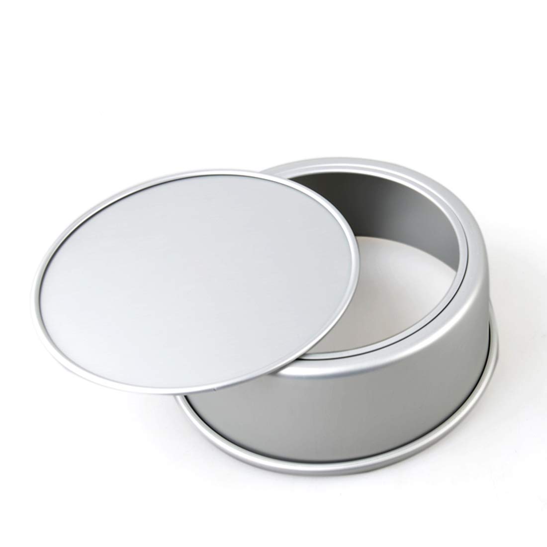 Tosnail 2 Pack 10" x 3" Round Aluminum Cake Pan with Removal Bottom