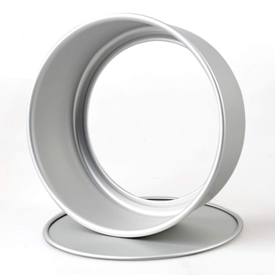 Tosnail 2 Pack 10" x 3" Round Aluminum Cake Pan with Removal Bottom