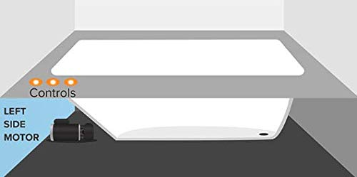 Carver Tubs - AR7242 - 6 Jet Whirlpool - 72"L x 42"W x 20.5"H - Drop In White Acrylic Bathtub (Left Hand Motor)