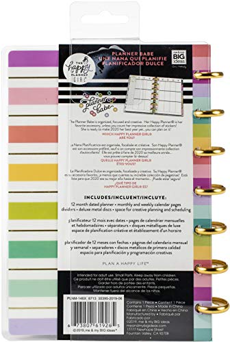 me & my BIG ideas Mini Happy PLNNR, us:one size, Planner Babe, Jan-dec 2020