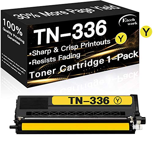 Etechwork Compatible Toner Cartridge Replacement for Brother TN336 TN331 TN-336Y TN-331Y Toners use with Brother HL-L8250CDN HL-L8350CDW HL-L8350CDWT MFC-L8850CDW MFC-L8600CDW Printer (Yellow)