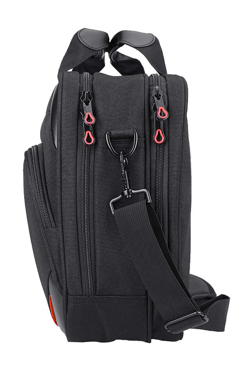 KROSER Laptop Bag 15.6 Inch Laptop Briefcase Laptop Messenger Bag Water Repellent Computer Case Laptop Shoulder Bag Durable Tablet Sleeve with RFID Pockets for Business/College/Women/Men-Black/Red