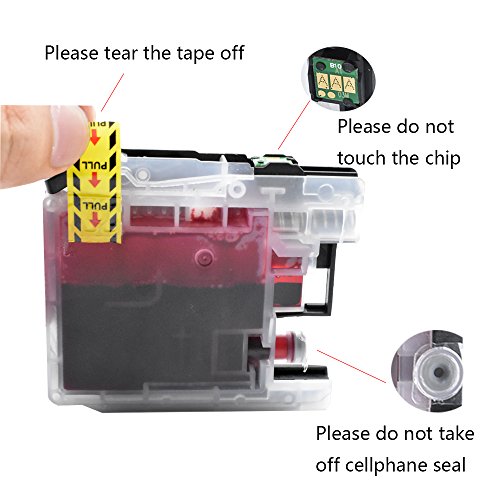 10 Pack Compatible Ink Cartridge Replacement for Brother LC203XL LC203 XL Used in MFC-J480DW MFC-J880DW MFC-J4420DW MFC-J680DW MFC-J885DW Printer (4 Black, 2 Cyan, 2 Magenta, 2 Yellow, 10 Pack)