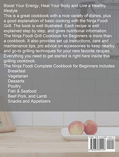 The Official Ninja Foodi Grill Cookbook 2020: Quick, Easy and Delicious Tasty Recipes and Step-by-Step Techniques For Indoor Grilling & Air Frying
