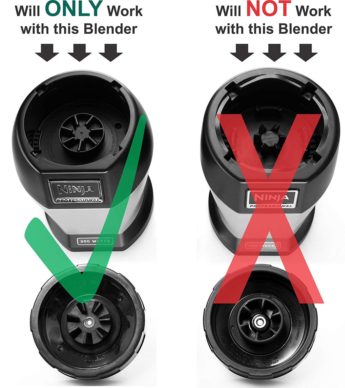 NLSD Ninja Blender Replacement Parts Ninja Bottom Blade 7 Fins for Nutri Ninja Auto iQ BL482 BL642 NN102 BL682 BL2013 Nutri Ninja Blender Auto iQ Blade (7 fins)
