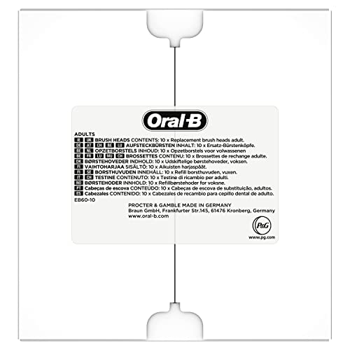 Oral-B Sensitive Clean Replacement Toothbrush Head, Pack of 10 Counts, Mailbox Sized Pack