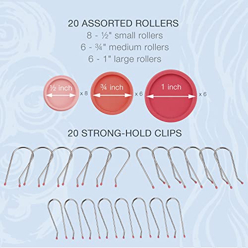 Conair Compact Multi-Size Hot Rollers, Coral