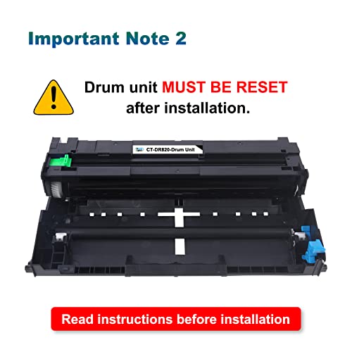 Cool Toner Compatible DR820 DR-820 Drum Unit Replacement for Brother DR820 DR-820 DR 820 Work with HL-L6200DW MFC-L5900DW MFC-L5850DW MFC-L6900CDW MFC-L6700DW HLL6200DW Printer (Black, 1-Pack)