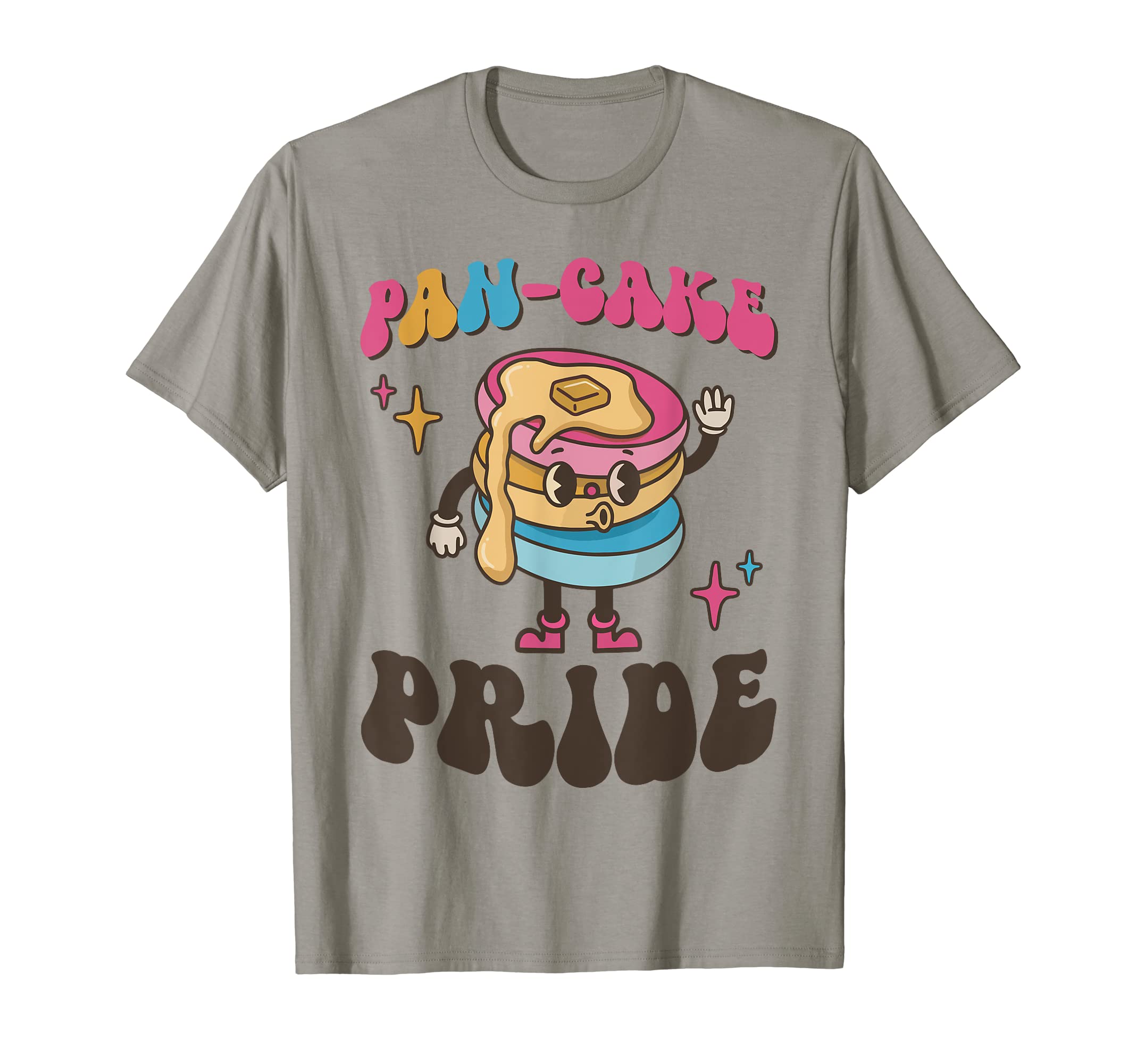 Cute Pan-cake Pansexual Cake LGBT Pride Rainbow Flag T-Shirt