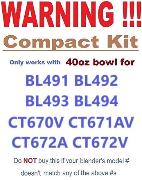 Ninja Blade for 40oz Bowl BL491 BL492 BL493 BL494 CT670V CT671AV CT672A CT672V Blender - MUST READ Detail -