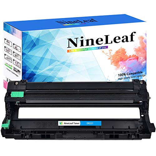 NineLeaf Compatible Drum Unit Replacement for Brother DR221 DR-221 DR221C MFC-9130CW HL-3170CDW HL-3140CW MFC-9330CDW Color Laser Printer (1 Cyan)