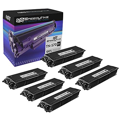 Speedy Inks Compatible Toner Cartridge Replacement for Brother TN570 High Yield (Black, 6-Pack)