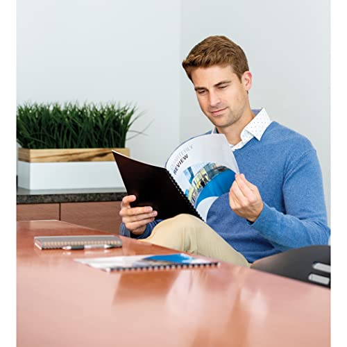 Fellowes Futura Premium Heavyweight Presentation Covers, Letter, Frosted, 25 Pack (5224301)