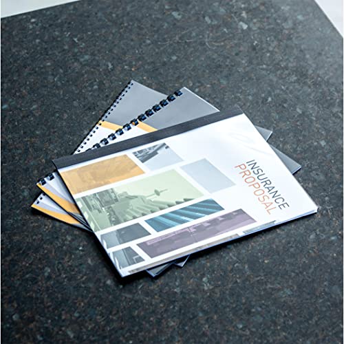 Fellowes Futura Premium Heavyweight Presentation Covers, Letter, Frosted, 25 Pack (5224301)