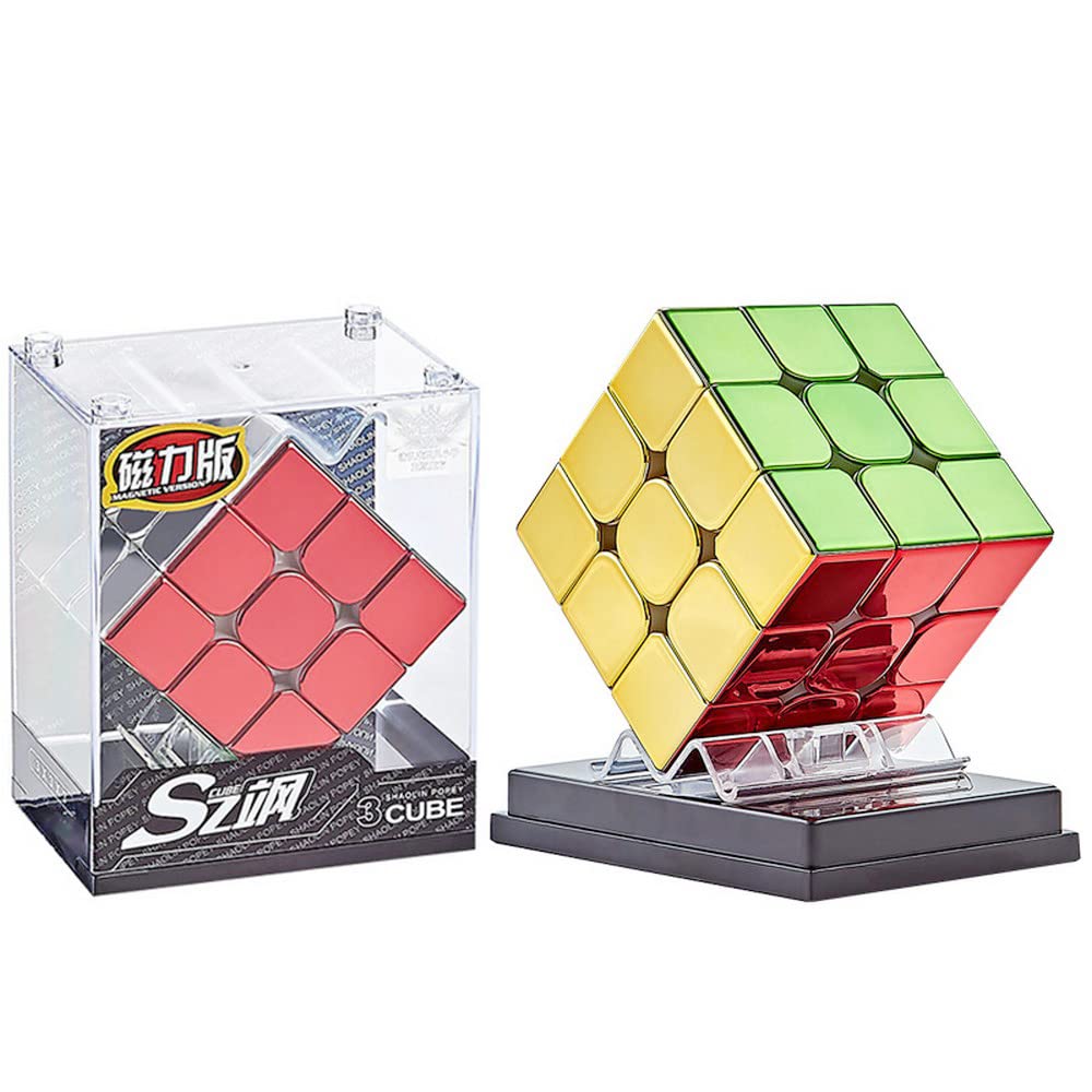 BroMoCube Cyclone Boys Mirror Reflective 3x3 Speed Cube Sticerless 3x3x3 Shiny Cube Puzzles Gift for Kids Adults