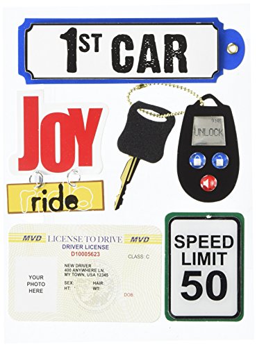 Me & My Big Ideas Soft Spoken Themed Embellishments-First Car