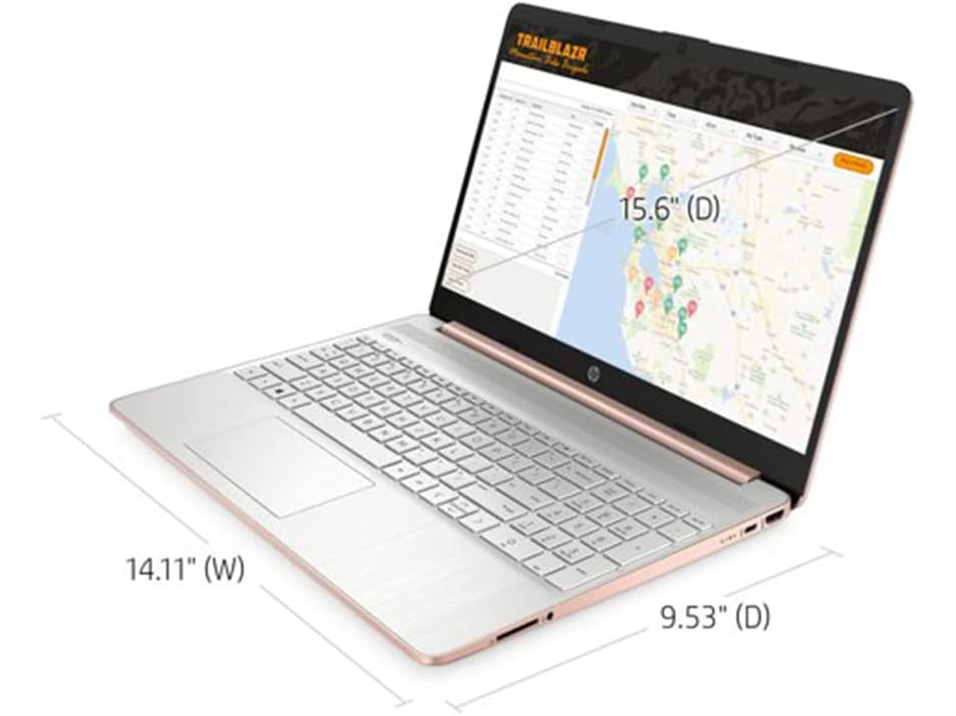 HP 15.6" FHD Laptop, AMD Ryzen 5-5500U Processor, 32GB RAM, 2TB PCIe SSD, AMD Radeon Graphics, HD Webcam, Bluetooth, Wi-fi, Windows 11, Gold, 32GB Hotface USB Card (Renewed)