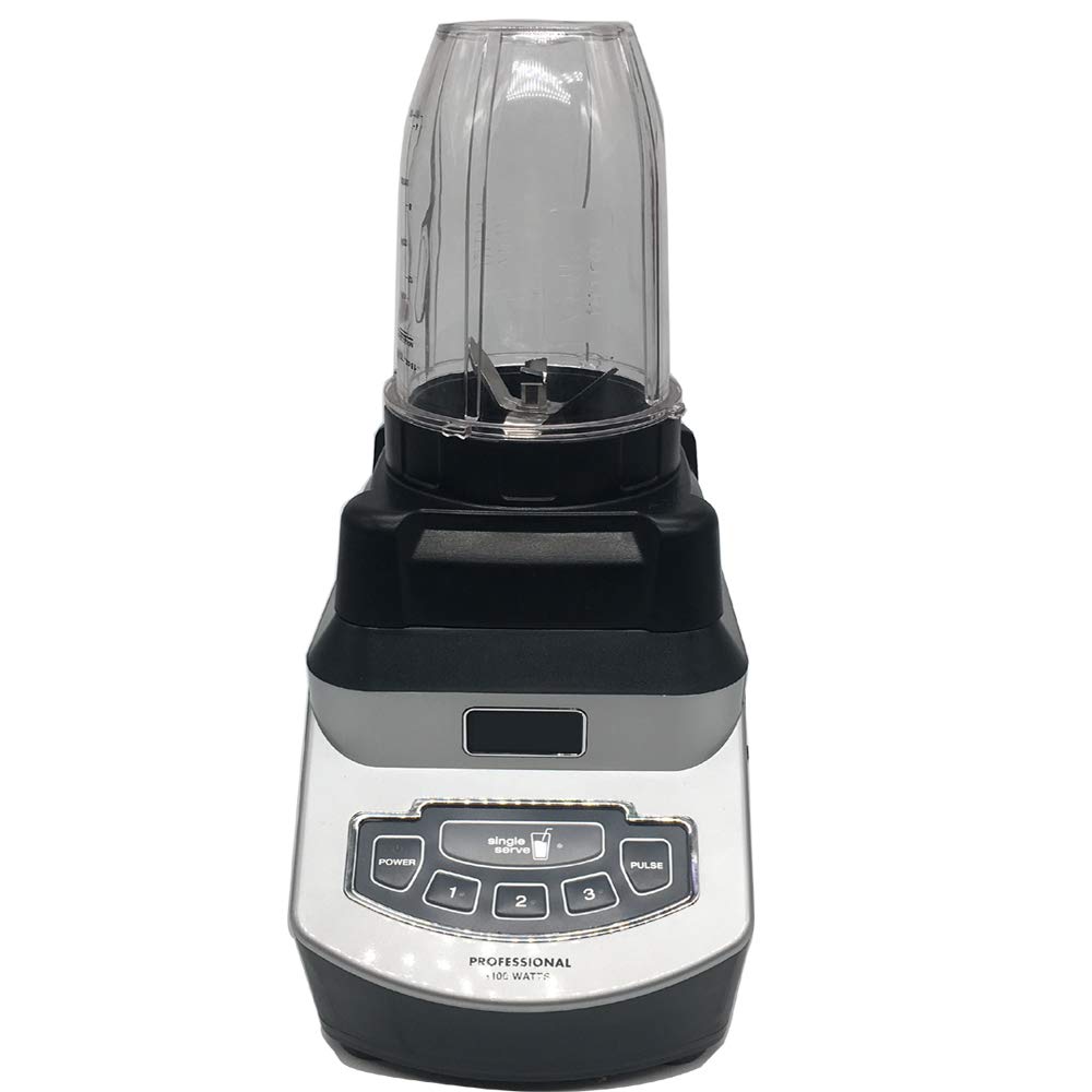 Replacement milling flat Blades Attachment with 2 * 18oz cup with spout lid Compatible with Ninja Professional 72oz Countertop Blender BL610 30/BL610 BRN 30/BL611C/CO610B/CO650B