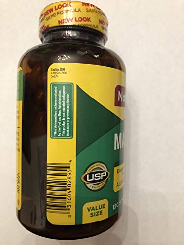 Nature Made Magnesium Citrate Softgels, 120 Count (Pack of 2)