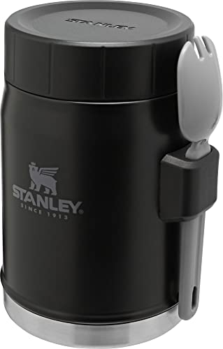 Stanley 10-09146-003 The Heritage Vacuum Food Jar Matte Black 14OZ / .4L
