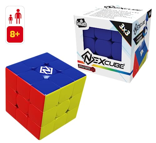 Goliath NexCube 3x3 Classic - Stickerless Speed Cube - Super Smooth Technology Unlocks Super Speed to Break Records! - Multicolor