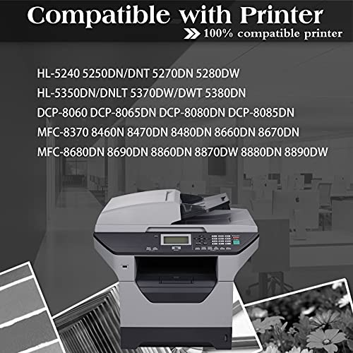 1-Pack Black Compatible Toner Cartridge Replacement for Brother TN550 TN-550 TN550BK High Yield to use with HL-5370DW, HL-5340D, DCP-8060, DCP-8065DN, HL-5240, HL-5250DN, MFC-8660DN Printer