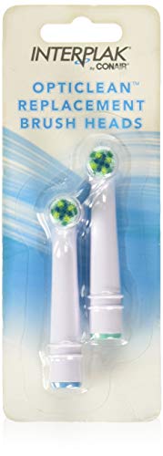 Interplak by Conair OptiClean Replacement Power Plaque Remover Brush Heads