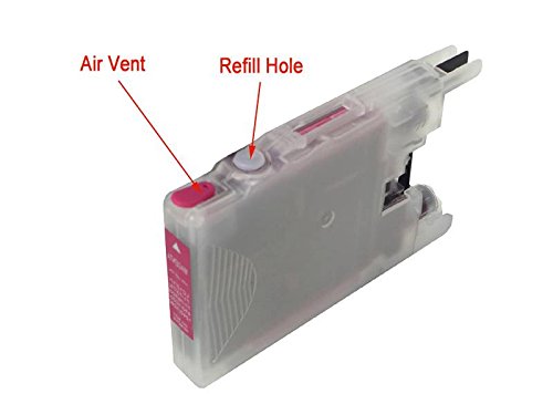 INKUTEN® Pre-filled Refillable Ink Cartridges for Brother LC71 LC75 LC79 cartridges + 400 ml