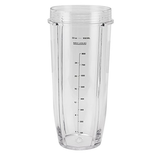 Replacement 32oz Cup for 1000W Nutri Ninja Blender Auto iQ 32 Ounce Cup/ninja pro blender cups BN401 BL450/BL455/BL456/BL480/BL490/BL640/BL680