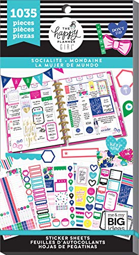 Me and My Big Ideas The Happy Planner Sticker Pack, Socialite