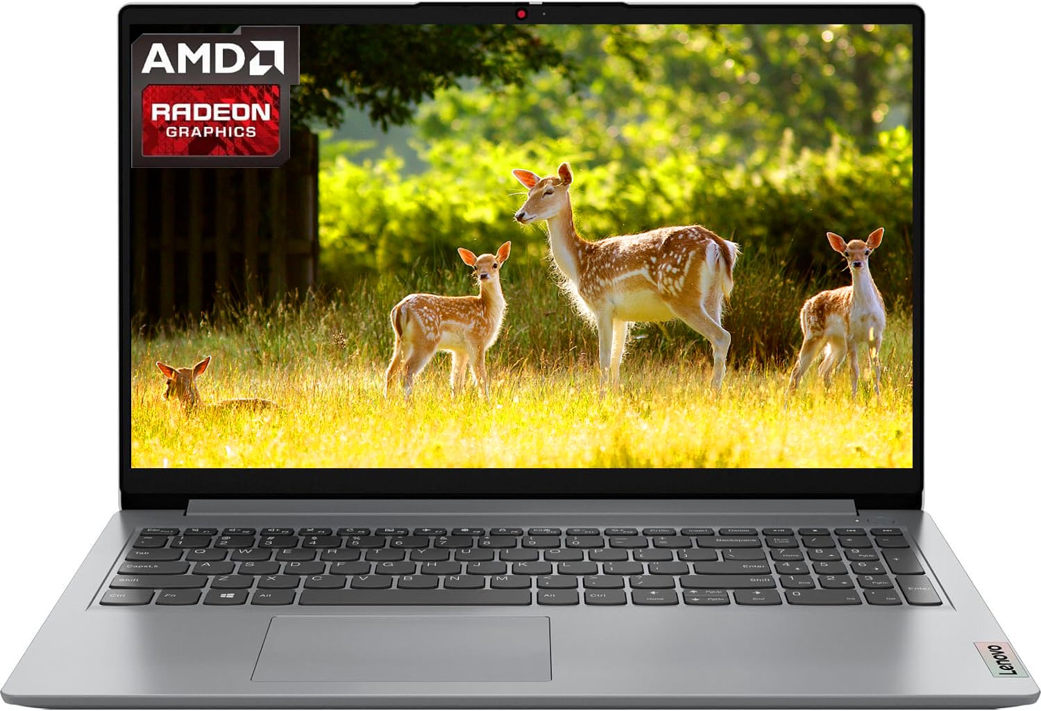 Lenovo 2024 IdeaPad 1 15.6" Students Laptop, AMD Athlon Silver 7120U Processor, 4GB LPDDR5 RAM, 128GB SSD, AMD Radeon Graphics, Wi-Fi 6, Anti-Glare, Windows 11 Home S, SD Card Reader, Cloud Grey