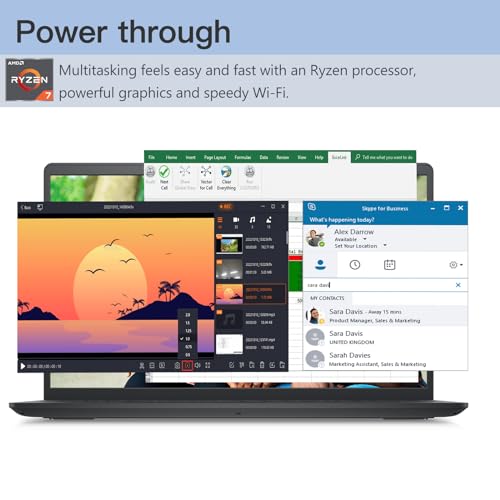 Dell Inspiron 15 3525 Laptop - 15.6" FHD Display for Business, AMD Ryzen 7 5700U(8-core, Beats i7-1265U) Processor, 64GB RAM, 2TB SSD, Long Battery Life, Wi-Fi, Bluetooth, HDMI, Windows 11 Home