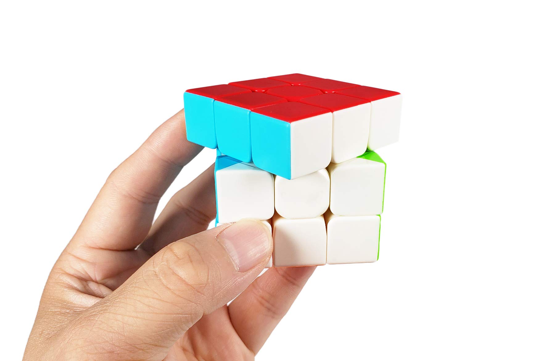 INTEGEAR Speed Cube 3x3 Stickerless with Stand and Tutorial – Easy Turning, Smooth Play, Durable Magic Puzzle Toy for Kids and Adults