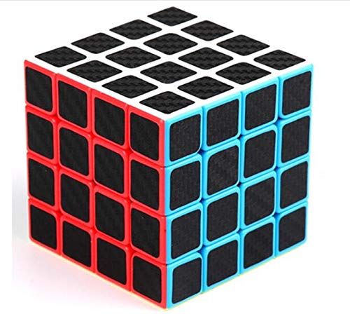 Cuberspeed MFJS MeiLong Carbon Fiber Cubic Gift Box Bundle Phantom Carbon Fiber Sticker Speed Cube 2x2 3x3 4x4 5x5 Stickerless with Black Sticker Puzzle