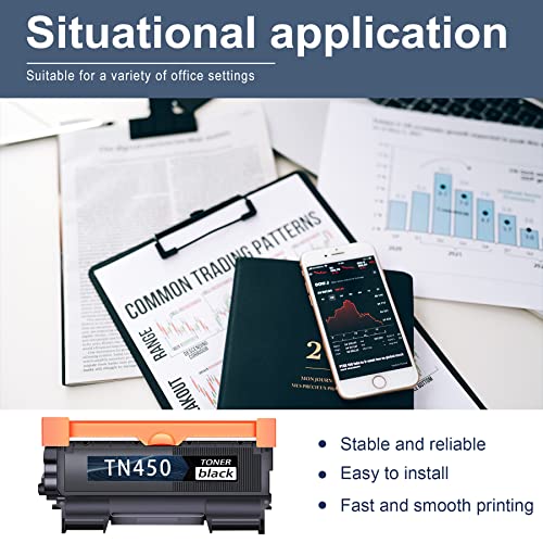 TN450 Black High Yield Toner Cartridge Replacement for Brother MFC-7240 MFC-7860DW Printer,TN4501PK