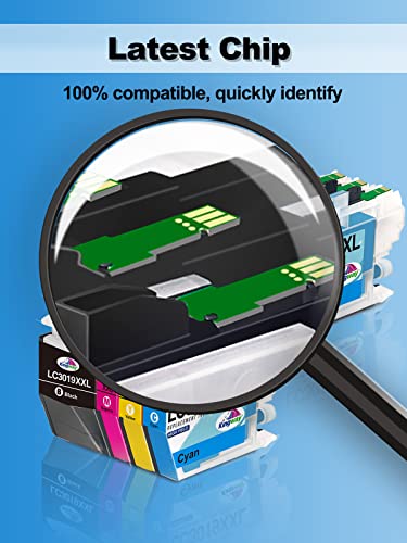 KINGWAY Compatible LC3019 Ink Cartridges Replacement for Brother LC3017 LC3019 XXL use with Brother MFC-j5330DW MFC-J6930DW MFC-J6530DW MFC-J5335DW MFC-J6730DW Ink Cartridges, 8 Pack