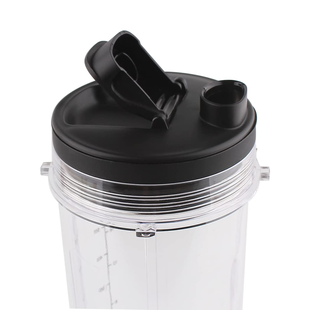 Joyparts Replacement Parts Lids for Ninja Blender, 3.55" sip & seal lids Seal Lids For Auto-iQ Ninja Blender 12oz 18oz 24oz 32oz cups